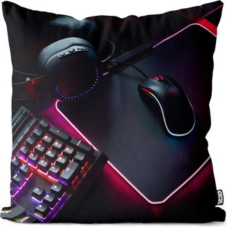 Void Watches Gamer Set Up Gaming Kissenbezug Kissenhülle Polyester wasserfest Outdoor Indoor, Kissen Größe:40 x 40 cm