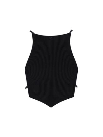 Courrèges Logo Crop Top