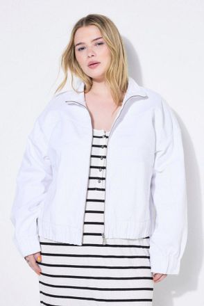 STUDIO UNTOLD Kurzjacke Blouson oversized Jeans Elastiksaum