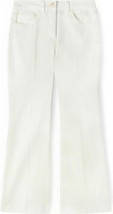 Motivi Femme, Pantalons, Blanc, Taille: 46 FR Kick Flare Drill Pants