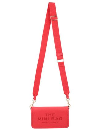 Marc Jacobs Cow Leather Shoulder Bag - Red