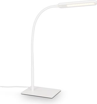 Briloner Leuchten - LED Tischleuchte, Tischlampe mit Touchfunktion, in Stufen dimmbar, Farbtemperatursteuerung, B&uuml;rolampe 6,5 Watt, 600 Lumen, Wei&szlig;, 230 x 165 