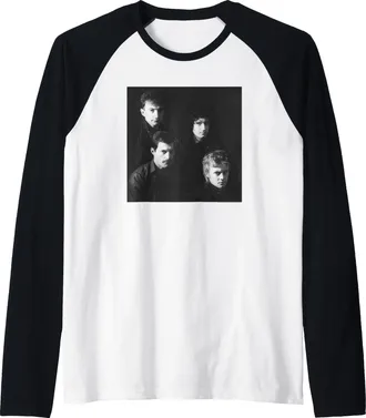 Queen Offizielles Band Promo Schwarz & W Vintage-Foto Raglan