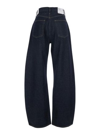 A Gold E Womens Jeans Luna Pieced Blue Cotton