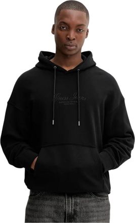 Guess Homme, Sweatshirts et sweats &agrave; capuche, Noir, Taille: L Sweat &agrave; capuche coupe classique