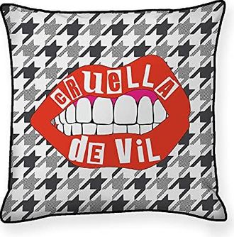 Disney Cruella de Vil Kissen mit Füllung, quadratisch, 100% Polyester