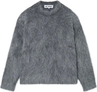 Sunnei pull en maille effet brossé - Gris
