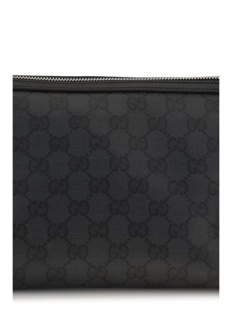Gucci Womens Pouch Small Essence Classic Black Black-Black Fabric Clutch Bags Black/black