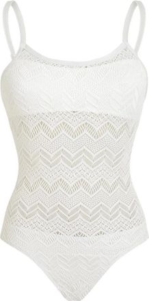 Vilebrequin Femme, Maillots de bain, Blanc, Taille: 42 FR Maillot de bain une pi&egrave;ce Lisanne en maille