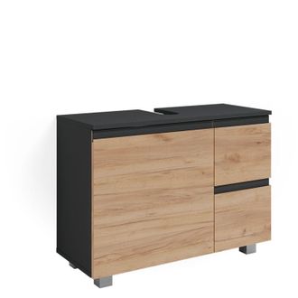 Vicco Waschbeckenunterschrank J-Shape, Sonoma, 80 x 60.8 cm Vicco