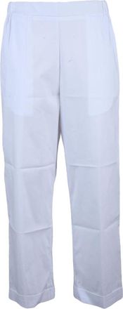 Meimeij Femme, Pantalons, Blanc, Taille: 38 FR Straight Pantalons