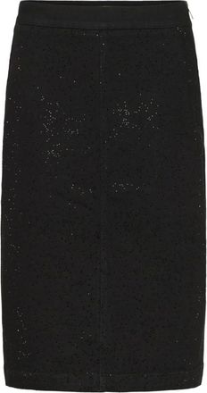 Inwear Femme, Jupes, Noir, Taille: 42 FR Midi Skirts