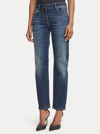 Elisabetta Franchi Jeans PJ-25N-66E2-V340 Dunkelblau Straight Leg
