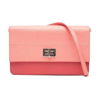 Prada Sac bandouli&egrave;re en cuir convertible doccasion - Femme - Pre-owned - Rose - Taille: ONE Size