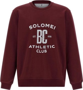 Brunello Cucinelli Homme, Sweatshirts et sweats à capuche, Rouge, Taille: S Techno Cotton SweaT-shirt