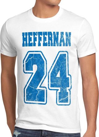 style3 Heffernan 24 T-Shirt Herren Doug Queens Sitcom, Gr&ouml;&szlig;e:4XL, Farbe:Wei&szlig;
