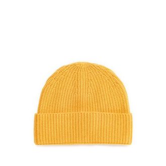 Saison 1865 M&uuml;tze aus Merinowolle - Gelb