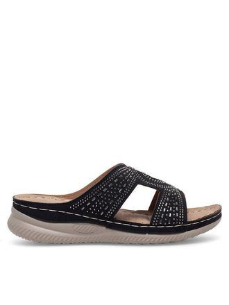 Clara Barson Pantoletten WYL05010-30 Schwarz