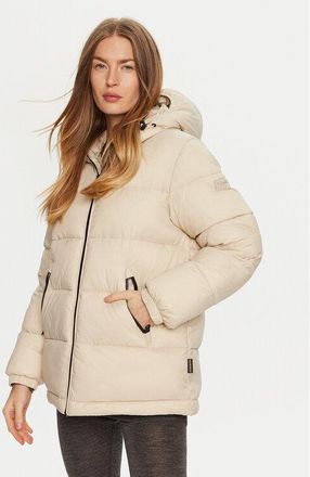 Napapijri Winterjacke A-Box Logo NP0A4HZ2 Beige Regular Fit