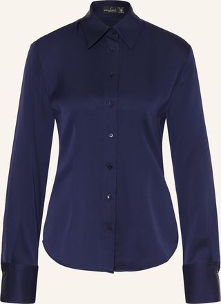 van Laack Van Laack Hemdbluse Vl-Uliz-Xx Mit Seide blau