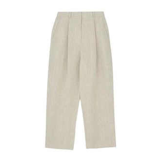 Skall Studio Femme, Pantalons, Beige, Taille: 40 FR Bob Leinenhose