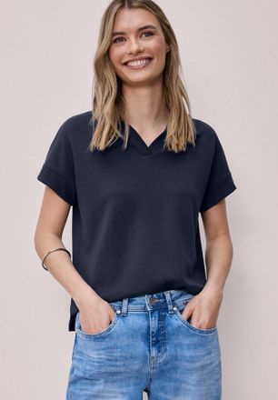 Street One T-Shirt mit Ripp-Details