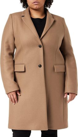 Tommy Hilfiger Damen Wool Blend Classic Coat WW0WW35926 Gewebte Mäntel, Braun (Countryside Khaki), 46