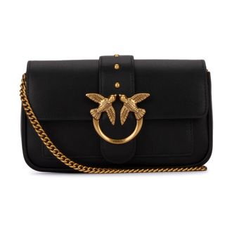 Pinko Pinko, Femme, Sacs, Brun, Taille: ONE Size Love One Pocket C Vitello