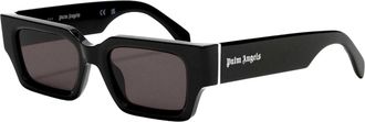 Palm Angels Hyde Rechteck-Sonnenbrille f&uuml;r Herren (Schwarz/Dunkelgrau)