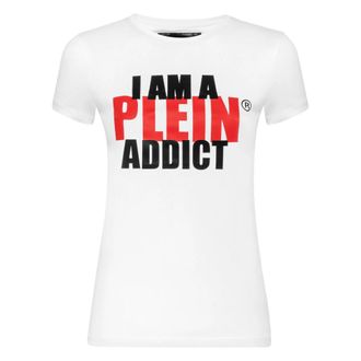 Philipp Plein T-Shirt Rundhals - - Tops - Damen - Wei&szlig; - L