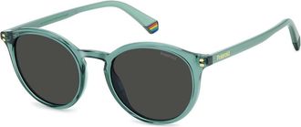Polaroid unisex, Accessoires, Vert, Taille: 51 MM Lunettes de Soleil Vert Gris Polarized