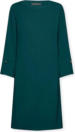 Elena Miro Femme, Robes, Vert, Taille: 50 FR Robe en crêpe