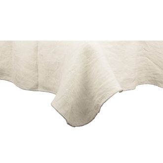 Broste Copenhagen Tischdecke - Gracie - Leinen - Farbe: Creme wei&szlig; - 300 x 160 cm