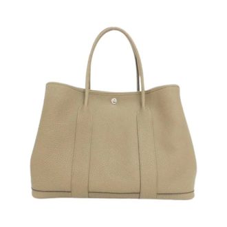 Herm&egrave;s Sac cabas vintage Pre-owned - Femme - Pre-owned - Beige - Taille: ONE Size