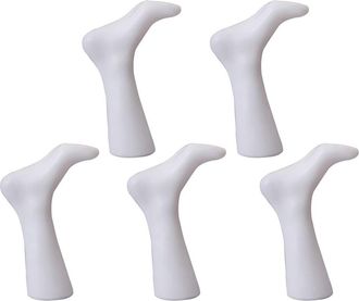 Perfeclan 5X Schaufensterpuppe Fußmodell Dekofuß Präsentationsfuß, Multifunktionaler Schmuckhalter Displayständer für Socken, Fußkettchen