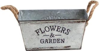 Generic Vintage Metall Blumenkolben Pflanze Fasseisen Kleiner ovaler Pflanzer Pflanzer Korb für saftige Pflanzenhydroponic Behälter Innen im Freien Balkon Fen