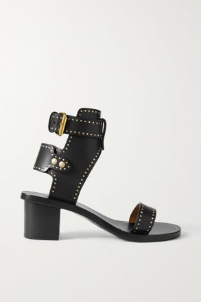 Isabel Marant Sandales En Cuir À Clous Jaeryn - Noir