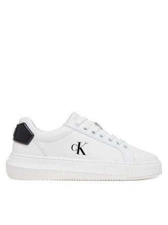 Calvin Klein Jeans Sneakers Chunky Cupsole Ru Patch Lth Wn YW0YW01846 Wei&szlig;
