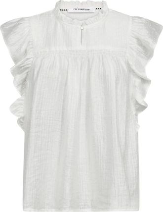 Co'Couture Femme, Blouses et Chemises, Blanc, Taille: 38 FR Blouses