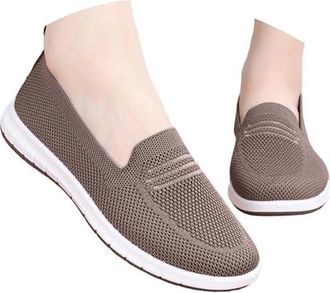 Generic Chaussures basses pour femme - Chaussures tricot&eacute;es classiques - Respirantes - Chaussures de sport - Pieds larges - Chaussures de sport - Chaussures d