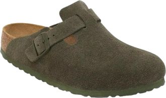 Birkenstock Homme, Chaussures, Vert, Taille: 43 EU Boston Suede Narrow Fit