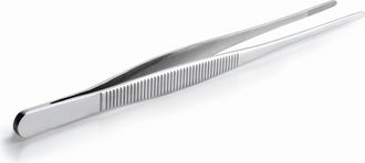 Lacor 62955 Pr&auml;zision Glatt Zange 15.5 cm, Edelstahl, grau, 20 x 6 x 1 cm