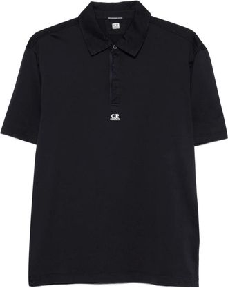 C.P. Company C.p. Company, Homme, Tops, Bleu, Taille: S Logo Polo