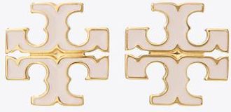 Tory Burch Damen Kleine Icon Emaille-Ohrstecker