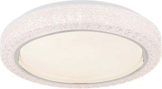 Globo Lighting Globo Lighting - Plafonnier plafonnier lampe de salle à manger lampe design led avec cristaux, métal plastique, 1x led 24 watts 1400 lumens blanc