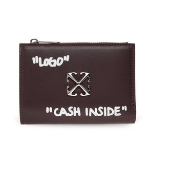 Off-white Leder Geldb&ouml;rse - - Accessories - Damen - Rot - ONE SIZE