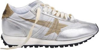 Golden Goose Femme, Chaussures, Gris, Taille: 38 EU Chaussures de course &agrave; paillettes &eacute;toil&eacute;es
