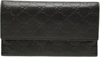 Gucci Portefeuille Long Pre-owned - Femme - Pre-owned - Noir - Taille: ONE Size