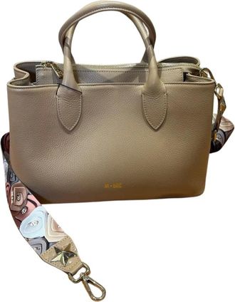 M*BRC M*Brc, Femme, Sacs, Beige, Taille: ONE Size Sac &agrave; main structur&eacute;