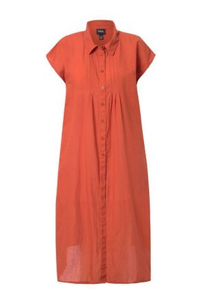Ulla Popken Longbluse Longbluse Biesen A-Linie Hemdkragen Halbarm